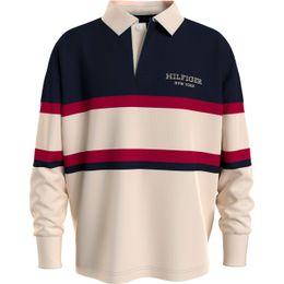 Sweatshirt Tommy Hilfiger "MONOTYPE COLOR BLOCK RUGBY" Gr. XXXL, beige (calico) Herren Sweatshirts