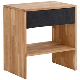 Nachttisch OTTO products "Callum" Tische Gr. B/H/T: 60 cm x 65,5 cm x 42 cm, schwarz (carbone, natur, natur) Nachtkonsolen und Nachtkommoden