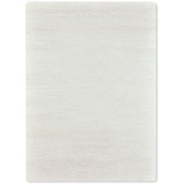 Wollteppich my home "Zeyn" Teppiche Gr. B/L: 60 cm x 90 cm, 32 mm, 1 St., beige (natur) Schurwollteppiche