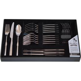 Pinti Inox Besteck-Set PINTINOX "Iris" Essbesteck-Sets Gr. 24 tlg., silberfarben (edelstahlfarben) Besteckgarnituren