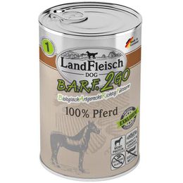 Dr.alder - LandFleisch Wolf - Pferd - 12 x 400 g nasses Hundefutter in Dosen
