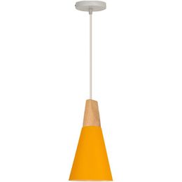 Wottes - Nordic Modern Pendelleuchte Höhenverstellbar Hängelampe Gelb Kronleuchter für Schlafzimmer Wohnzimmer