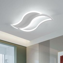Hoteles led -Deckenlicht, 28W 3000 lm weiße Blattform -Acryl -Deckenlampe, led -Deckenlicht für Wohnzimmer, Schlafzimmer, Esszimmer, Korridor, kaltes
