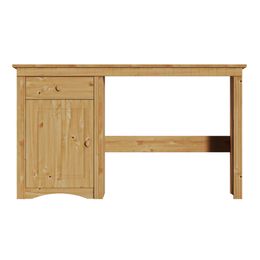 Schreibtisch Home Affaire "Leuhan" Tische Gr. B/H/T: 129 cm x 76 cm x 48 cm, beige (natur, natur, natur) Schreibtische