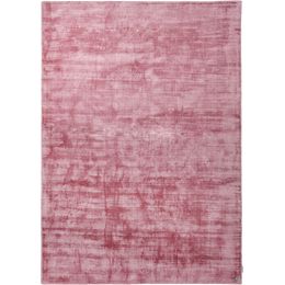 Teppich Tom Tailor HOME "Shine uni" Teppiche Gr. B/L: 65 cm x 135 cm, 8 mm, 1 St., rosa Esszimmerteppiche