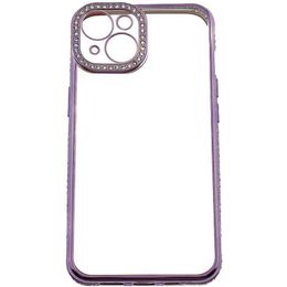 Diamond Hülle elegante Smartphonehülle transparenter Hintergrund kompatibel mit iPhone 12 Lila