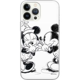 Handyhülle Mickey & Minnie 010 Disney Full Print Weiß kompatibel mit iPhone 15 Plus