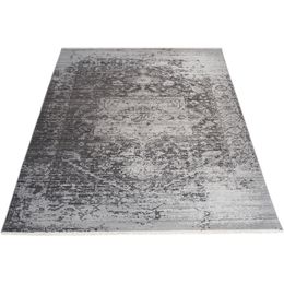 Teppich Home Affaire "Bruno" Teppiche Gr. B/L: 120 cm x 170 cm, 5 mm, 1 St., grau (anthrazit) Esszimmerteppiche