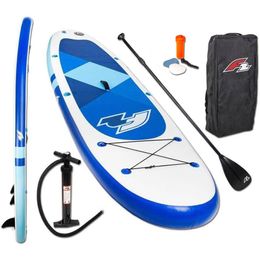 F 2 Inflatable SUP-Board F2 "F2 Prime blue mit Alupaddel" Wassersportboards Gr. 10,5 320 cm, blau Stand Up Paddle