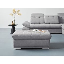 Hocker COTTA "Holiday" Gr. B/H/T: 112 cm x 46 cm x 72 cm, Lu x us-Microfaser, grau (anthracite) COTTA