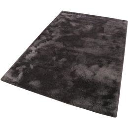 Hochflor-Teppich Esprit "Relaxx" Teppiche Gr. B/L: 130 cm x 190 cm, 25 mm, 1 St., grau (anthrazit) Esszimmerteppiche