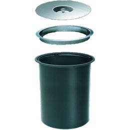 Arbeitsplatten-Abfall-System Ergo-Master Small - Edelstahl, 5 Liter, Kunststoff-Einsatz - Wesco