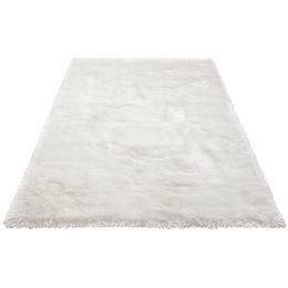Hochflor-Teppich my home "Mikro Soft Super" Teppiche Gr. B/L: 120 cm x 180 cm, 50 mm, 1 St., weiß Esszimmerteppiche