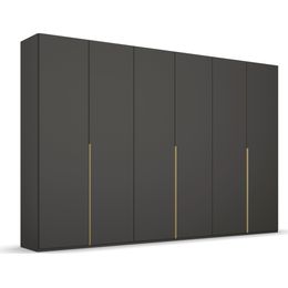 Drehtürenschrank Rauch "Skat Glamour" Schränke Gr. B/H/T: 301 cm x 223 cm x 63 cm, 6 St., grau (graphit) Drehtürenschränke