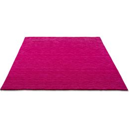 Wollteppich Theko "Holi" Teppiche Gr. B/L: 70 cm x 140 cm, 13 mm, 1 St., pink Schurwollteppiche