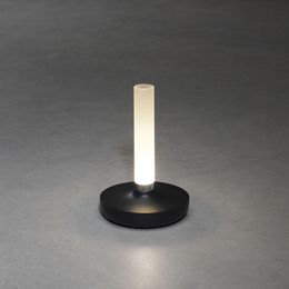 LED Tischleuchte Konstsmide "Biarritz" Lampen Gr. Ø 13,5 cm Höhe: 20,5 cm, schwarz LED Tischlampen