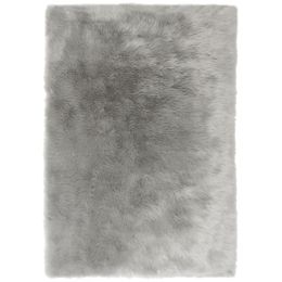 Hochflor-Teppich FLAIR RUGS "Sheepskin" Teppiche Gr. B/L: 180 cm x 290 cm, 6 mm, 1 St., grau Esszimmerteppiche