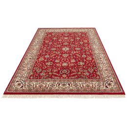 Orientteppich Home Affaire "Aras" Teppiche Gr. B/L: 40 cm x 60 cm, 12 mm, 1 St., rot Schurwollteppiche