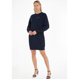 Sweatkleid Tommy Hilfiger Gr. XS (34), N-Gr, blau (dunkelblau) Damen Kleider Freizeitkleider