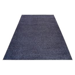 Teppich Esprit "Marly" Teppiche Gr. B/L: 130 cm x 190 cm, 6 mm, 1 St., blau (dunkelblau) Esszimmerteppiche