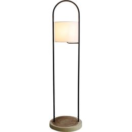 Stehlampe Salesfever "Aaliyah" Lampen Gr. Ø 27,00 cm Höhe: 153,00 cm, beige (natur, weiß, schwarz) Standleuchten