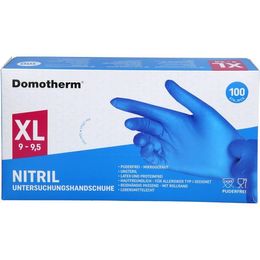 Domotherm Unt.Handschuhe Nitril unste.pf Xl blau 100 St