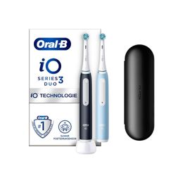 Oral-B iO Series 3n Elektrische Zahnbürste black/Ice blue, 2 Handteile