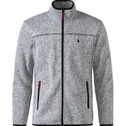 Catamaran Herren Fleece-Jacke hellgrau-meliert, Gr&ouml;&szlig;e 52/54