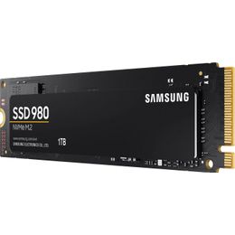 Samsung SSD 980 interne SSD (1 TB) 3500 MB/S Lesegeschwindigkeit, 3000 MB/S Schreibgeschwindigkeit, NVMe, schwarz