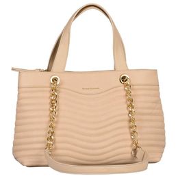 Bruno Banani Henkeltasche, mit goldfarbenen Kettendetails, beige