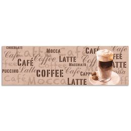 Küchenrückwand Artland "Kaffee - Latte Macchiato" Spritzschutzwände Gr. B/H: 180 cm x 55 cm, beige (naturfarben) Küchendekoration