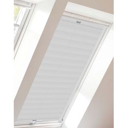Dachfensterplissee SUNLINES "StartUp Style Crepe" Plissees Gr. 121,5 cm, zweiseitig verschiebbar, 77,5 cm, weiß (weiß, weiß) Dachfensterplissees