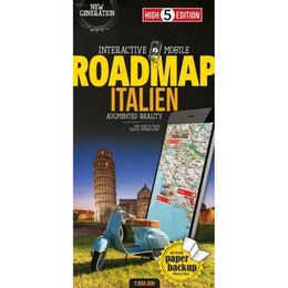 High 5 Edition Interactive Mobile Roadmap Italien. Italy / Italia, Karte (im Sinne von Landkarte)