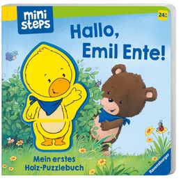 RAVENSBURGER VERLAG ministeps: Hallo, Emil Ente! Mein erstes Holzpuzzle-Buch - Kathrin Lena Orso, Pappband