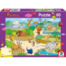 Schmidt Spiele Die Sendung mit der Maus, Im Zoo (Kinderpuzzle)