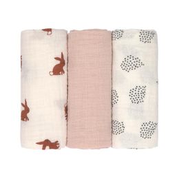 Lässig Mulltuch LITTLE FOREST RABBIT (60x60) 3er Set