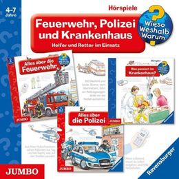 Feuerwehr, Polizei und Krankenhaus - Helfer und Retter im Einsatz,Audio-CD - (Hörbuch)