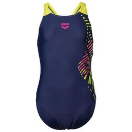 arena - Girl's Vortex Swimsuit V Back - Badeanzug Gr 116 blau