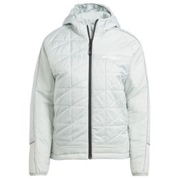 adidas terrex - Women's Terrex Multi Insulated Hooded Jacket - Kunstfaserjacke Gr M grau/weiß