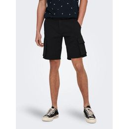 Only & Sons ONLY & SONS Cargoshorts ONSNEXT CARGO 4564 SHORTS, schwarz