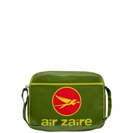 logoshirt Schultertasche Air Zaire, mit Air Zaire-Frontdruck, gelb|grün