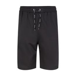 Tom Tailor Herren Atmungsaktive Sweatshorts, schwarz, Uni, Gr. S