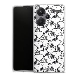 DeinDesign Xiaomi Redmi Note 13 Pro Plus Handy Silikon H&uuml;lle Case transparent Handyh&uuml;lle Peanuts Snoopy Muster Silikon Case
