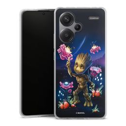 DeinDesign Xiaomi Redmi Note 13 Pro Plus Handy Silikon H&uuml;lle Case transparent Handyh&uuml;lle Baby Groot Marvel Guardians Of The Galaxy Silikon Case