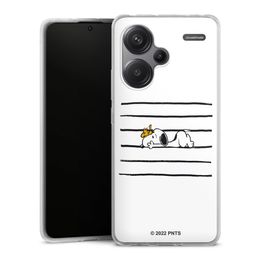 DeinDesign Xiaomi Redmi Note 13 Pro Plus Handy Silikon H&uuml;lle Case transparent Handyh&uuml;lle Snoopy Dog Peanuts Silikon Case