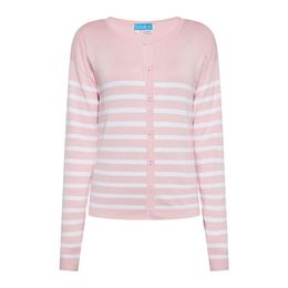 SANIKA Strickjacke Damen Gr&ouml;&szlig;e M rosa / wei&szlig;