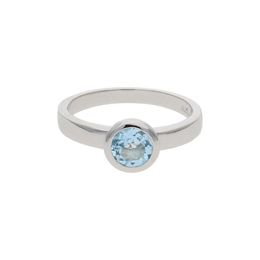 JuwelmaLux Fingerring JuwelmaLux Ring 925/000 Sterling Silber mit echten Blautopas JL10-07-2 (kein Set