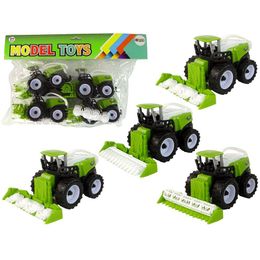 LEAN Toys Spielzeug-Traktor Landmaschinen Set Traktor Bauer Bauernhof Maschinen Spielzeug