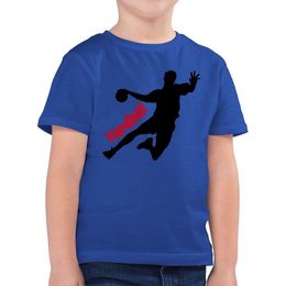 Shirtracer T-Shirt Handballer mit Schriftzug (1-tlg) Kinder Sport Kleidung