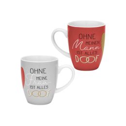 Sheepworld Tasse Tassen-Set Motiv "Alles doof"